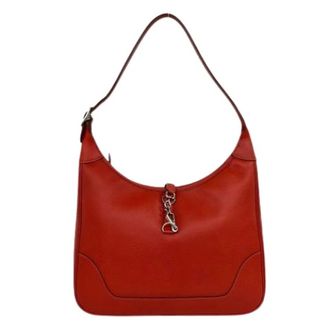 Herm&egrave;s Sac &agrave; bandouli&egrave;re vintage Pre-owned - Femme - Pre-owned - Rouge - Taille: ONE Size