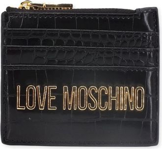 Love Moschino Femme, Accessoires, Noir, Taille: ONE Size Zip Wallet