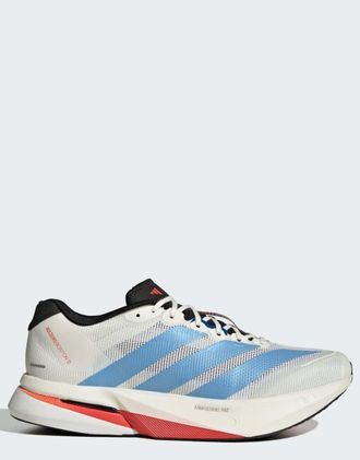 adidas adidas Performance - Adizero Boston 13 - Chaussures de course - Blanc cass&eacute;/bleu clair/dor&eacute;