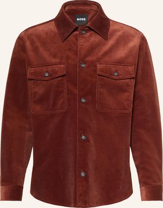 HUGO BOSS Cord-Overshirt Carper braun