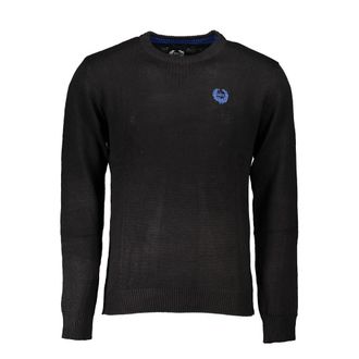 Gian Marco Venturi Gianmarco Venturi schwarzer Baumwollpullover f&uuml;r Herren