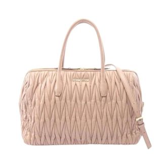 Miu Miu Pre-owned Cuir sacs-main - Femme - Pre-owned - Beige - Taille: ONE Size