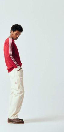 Levi's Workwear 568 - Locker geschnittene Carpenter-Hose in Wei&szlig;