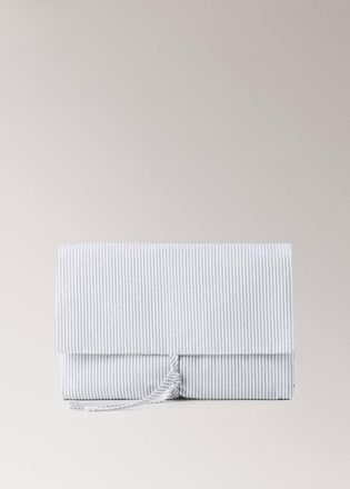 Mango Matelas &agrave; langer portable coton rayures gris moyen - Home - Taille unique - MANGO HOME