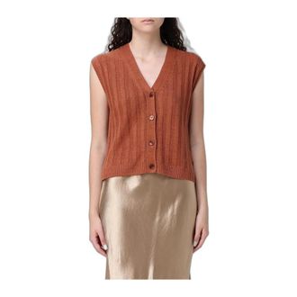 Max Mara Ranghi Gilet - - Knitwear - Damen - Braun - L