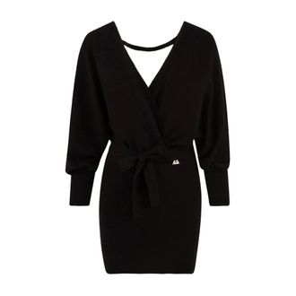 Akep Femme, Robes, Noir, Taille: 40 FR Radha Short Knit Dress