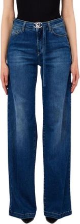Liu Jo Femme, Jeans, Bleu, Taille: W28 Jean &Eacute;vas&eacute; Taille Haute