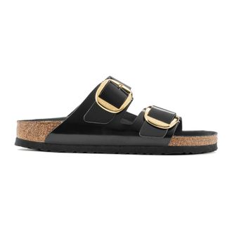 Birkenstock Femme, Chaussures, Noir, Taille: 36 EU Sandales Nero avec Grande Boucle