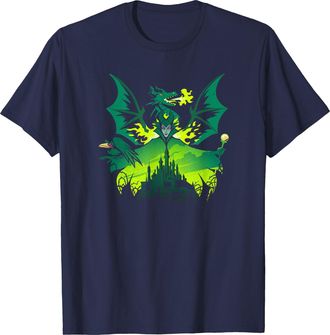 Disney Villains Maleficent Castle Portrait T-Shirt