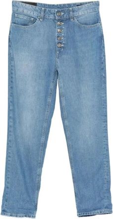 Dondup Femme, Jeans, Bleu, Taille: W33 Jeans en denim boutonn&eacute;s