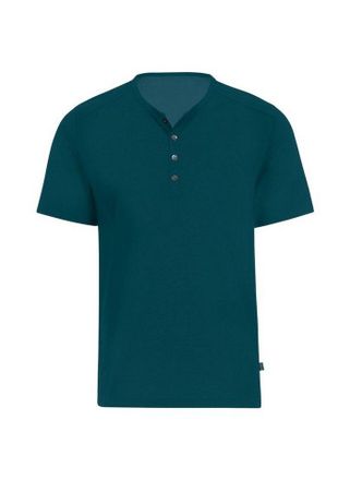 Trigema T-Shirt TRIGEMA T-Shirt mit Knopfleiste DELUXE Baumwolle (1-tlg)