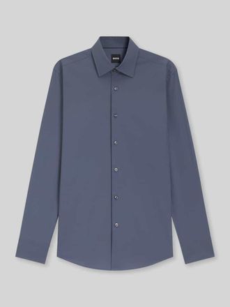 HUGO BOSS Slim Fit Businesshemd aus Baumwoll-Mix Modell H-HANK-KENT