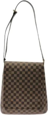 Louis Vuitton Sac bandouli&egrave;re en toile enduite Damier Musette Pre-owned - Femme - Pre-owned - Brun - Taille: ONE Size