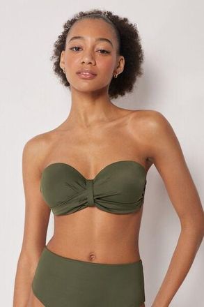 Calzedonia Bandeau-bikinioberteil Premium Sculpt Grun