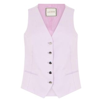 Tagliatore Femme, Vestes, Violet, Taille: 42 FR Gracie Linen Vest