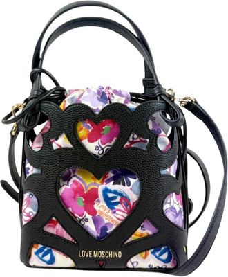 Love Moschino Femme, Sacs, Multicolore, Taille: ONE Size Canvas Secchiello