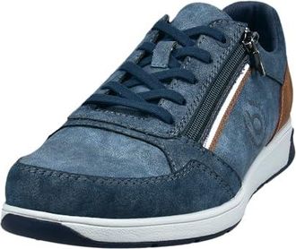 Bugatti Homme Klassischer Sneaker mit Zipp-Element und Logo an der Seite Basket, Blue 4000, 41 EU