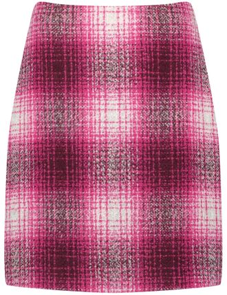 Gerry Weber Damen 810021-31044 Rock, Lila/Pink Karo, 42