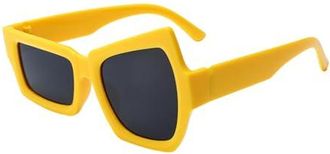 Generic Lunettes de soleil amusantes, lunettes de soleil drôles de forme irrégulière, lunettes de fête confortables et légères, lunettes de soleil asymétrique