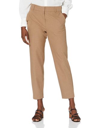 Selected Selected Femme NOS SLFRIA MW Cropped Pant Camel Mel NOOS