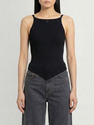 Courr&egrave;ges Top COURR&Egrave;GES Femme couleur Noir