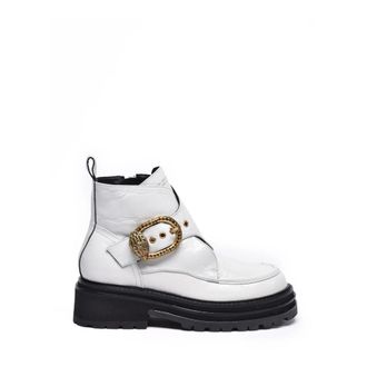 Kurt Geiger Lackleder Stiefelette - - Shoes - Damen - Wei&szlig; - 39 EU