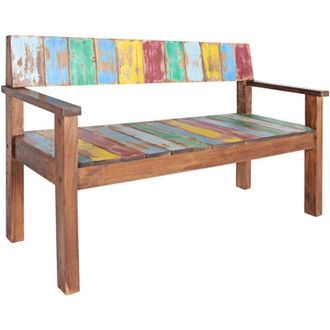 vidaXL Vidaxl - Sitzbank 115 cm Altholz Massiv