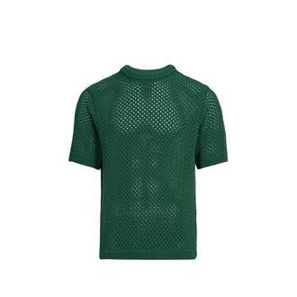 Arte Pull droit ajour&eacute; en coton m&eacute;lang&eacute;