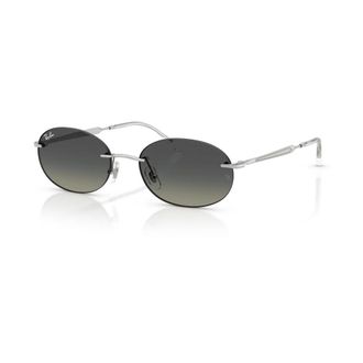 Ray-Ban unisex, Accessoires, Gris, Taille: 54 MM Oval Lunettes de soleil