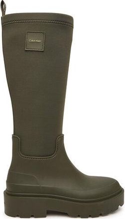 Calvin Klein Gummistiefel Rainboot High Rubber Neo HW0HW03180 Gr&uuml;n