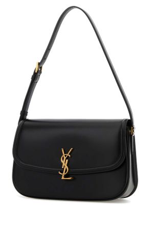 Saint Laurent Womens Black Leather Medium Solferino Shoulder Bag Nero Borse A Mano