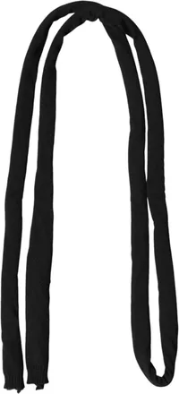 Dolce & Gabbana Black Wool Knitted Neck Wrap Shawl Men Scarf