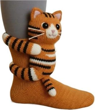 Generic Chaussettes tricot&eacute;es en forme danimal, chaussettes confortables pour femme, Animaux2, Taille Unique