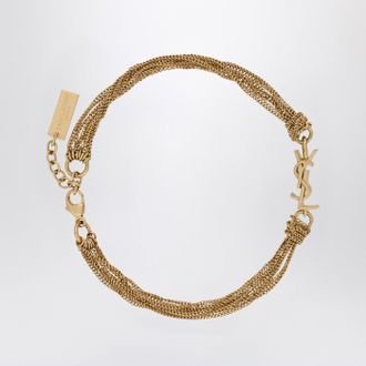 Saint Laurent Metallarmband mit Cassandre-Quaste