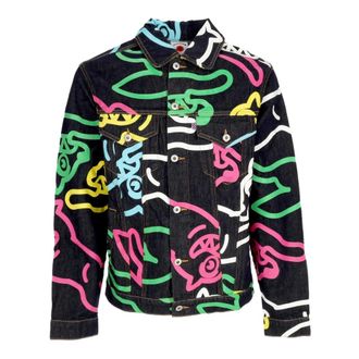 Icecream Multicolor Running Dog Denim Jacke - - Jackets - Herren - Mehrfarbig - M
