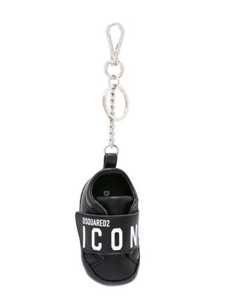 Dsquared2 porte-cl&eacute;s &agrave; logo imprim&eacute; - Noir