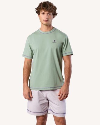 Faguo T-shirt imprim&eacute; faguo vert clair