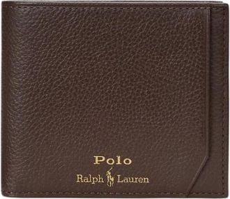 Polo Ralph Lauren Pebbled Leather Wallet - Homme - Accessoires - Brun - Taille: ONE Size