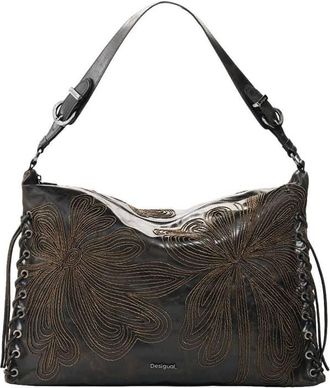 Desigual gro&szlig;e Schultertasche in Braun