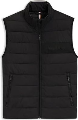 BOSS Hommes H-Cenito Doudoune d&eacute;perlante sans manches &agrave; logo ton sur ton