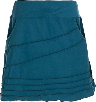 vishes Alternative Bekleidung - Thermorock Warmer Damen Winterrock kurz Minirock aus ECO-Fleece t&uuml;rkis 46-48