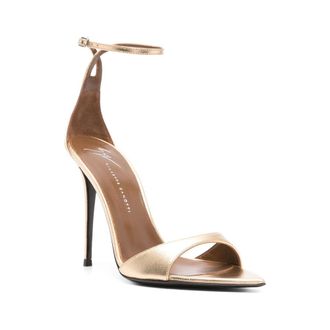 Giuseppe Zanotti High Stiletto Heel Sandal - Gold