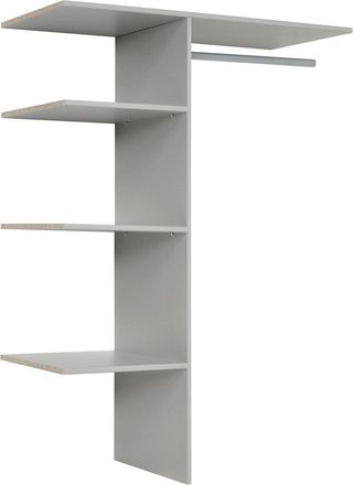 MID.YOU Mid.you Inneneinteilung, Grau, Holzwerkstoff, 3 F&auml;cher, 110x150x50 cm, BQ - B&uuml;ndnis f&uuml;r Qualit&auml;t, Made in Germany, DIN EN ISO 9001, Schlafzimmer, Klei