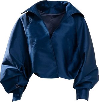 Ana Radu veste à manches bouffantes - Bleu