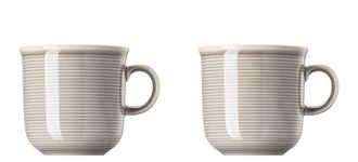 Thomas Trend Colours / Farben - Becher mit Henkel - 2er-Set - Henkelbecher Mugge Humpen Haferl Tasse Kaffeebecher (Moon Grey (Mond-Grau), 2 St&uuml;ck)