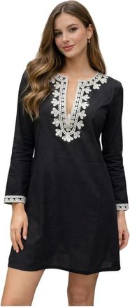 Saint Barth Femme, Robes, Noir, Taille: 40 FR Caftano Mini