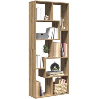 vidaXL Tag&egrave;re s&eacute;paratrice de pi&egrave;ce ch&ecirc;ne artisanal 67x25x161,5 cm - Vidaxl