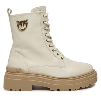 Pinko Schn&uuml;rstiefeletten PINKO Mia 11 SD0141 P001 &Eacute;cru