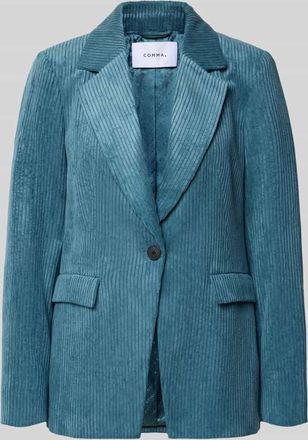 Comma Slim Fit Blazer aus Cord mit Pattentaschen