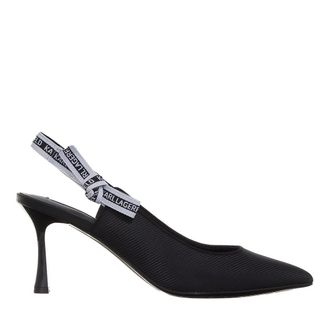 Karl Lagerfeld Hohe Schuhe - Sienna Ribbon Sling - Gr. 36 (EU) - in Schwarz - für Damen